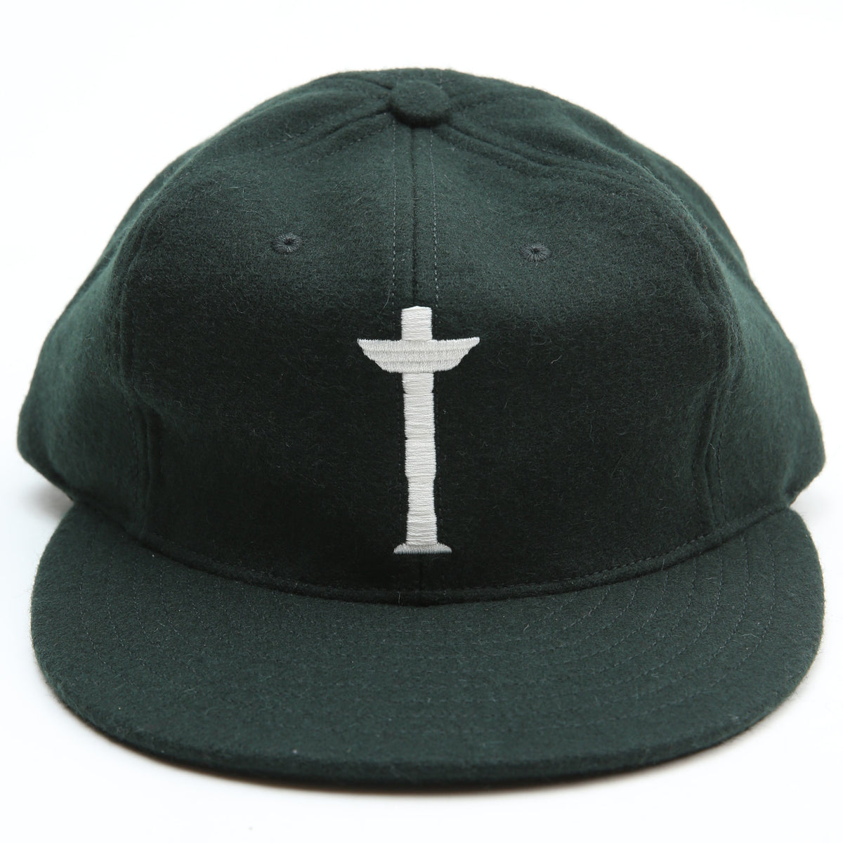 Ebbets x Totem Brand Co. Cap - Bottle Green Wool - EXCLUSIVE
