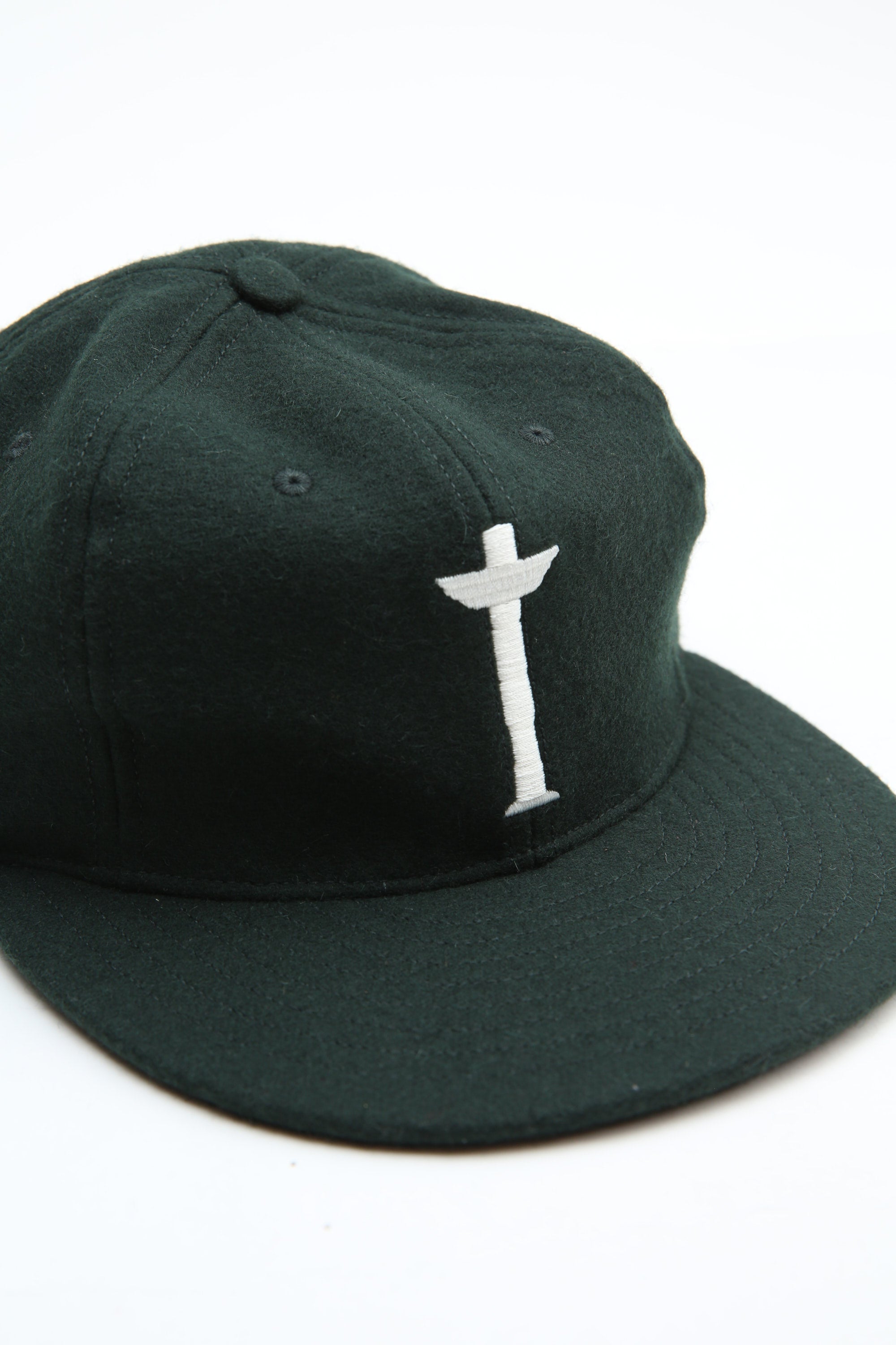 Ebbets x Totem Brand Co. Cap - Bottle Green Wool - EXCLUSIVE