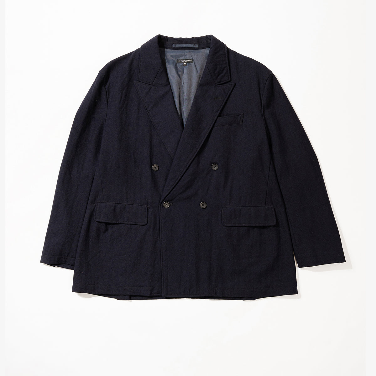 Engineered Garments DBL Peak Jacket - Dk. Navy Wool Uniform Serge ...